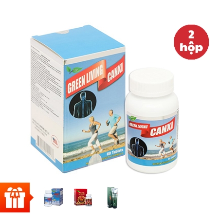 Combo 2 hộp TPBVSK Green Living - Canxi (60 viên/hộp)